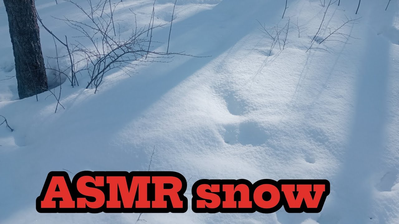 ASMR SNOW🌨️crunch ️creaking snow for your pleasure and satisfaction🩵no ...