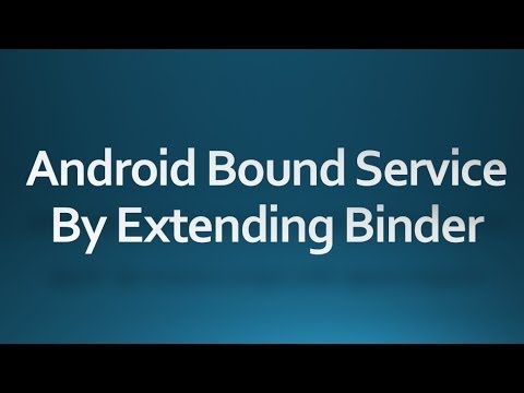 Android tutorial for beginners - 73 - Create a Bound service using ...