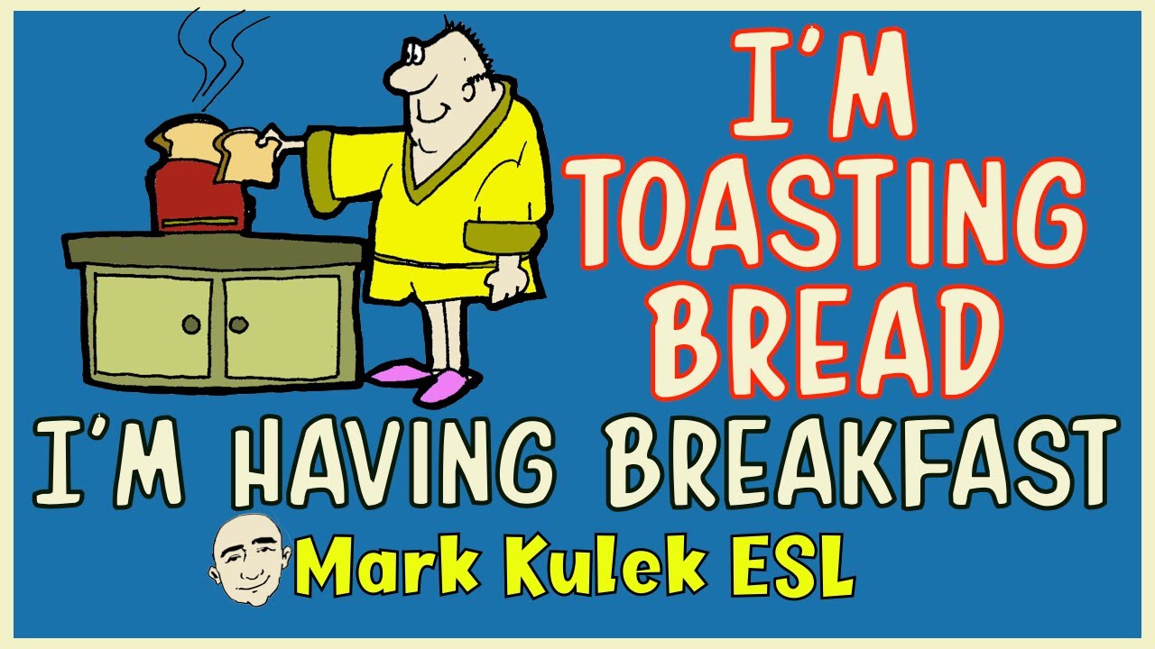 Actions with Food (verb -ing) | English speaking practice - Mark Kulek ...
