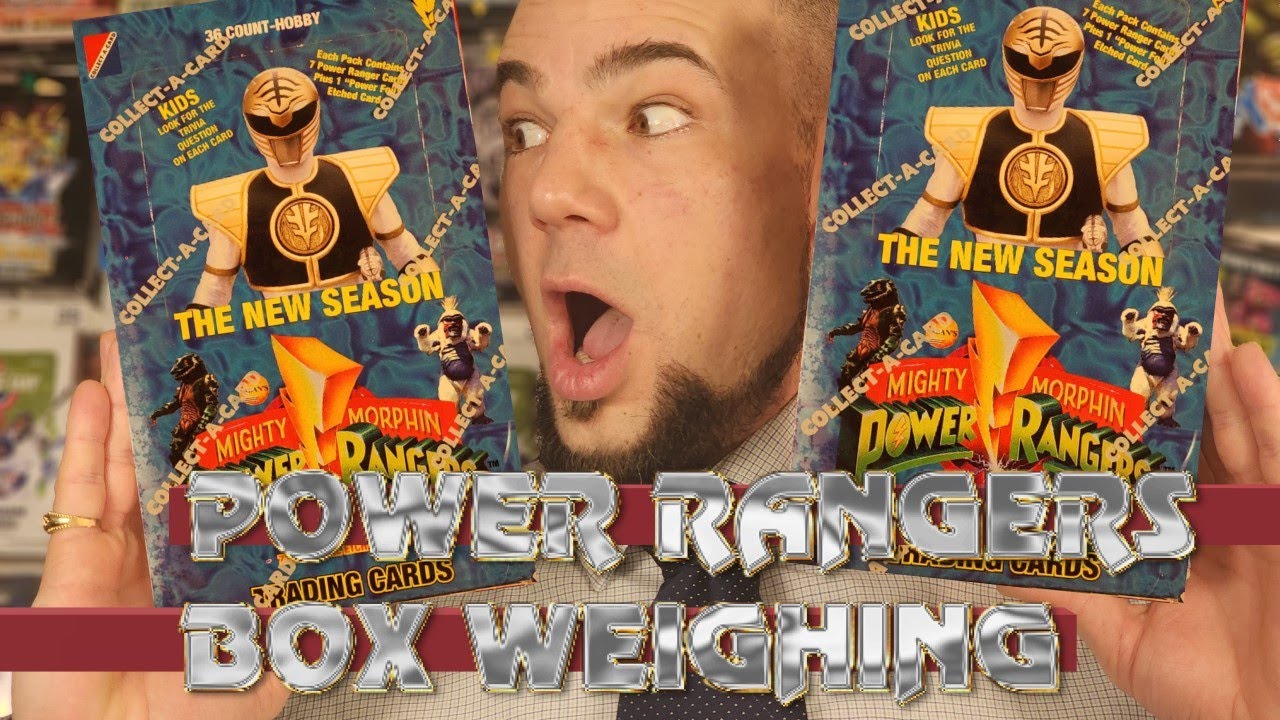 Vintage POWER RANGERS Cards - Booster Box Unboxing and WEIGHT CHECK ...
