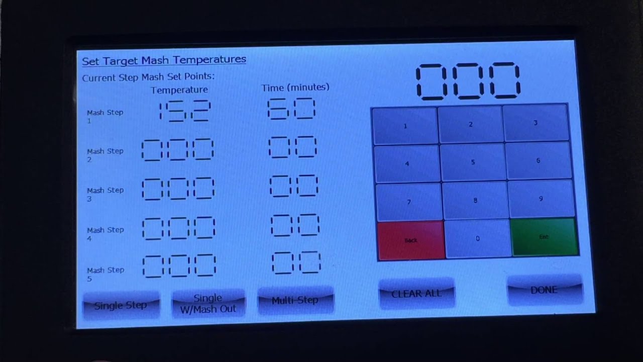 Setting up the Mash Schedule - YouTube