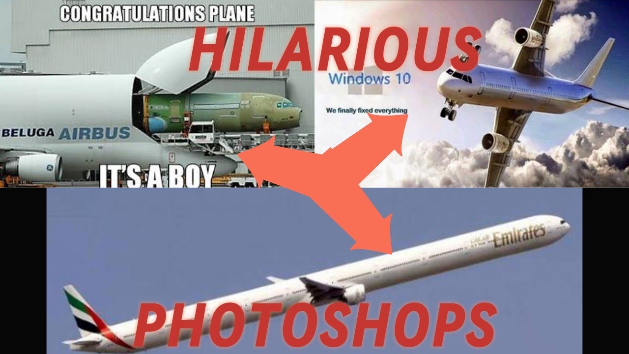 I Found 15 of the Worlds Funniest Plane Photoshops...🤣🤣🤣 - YouTube