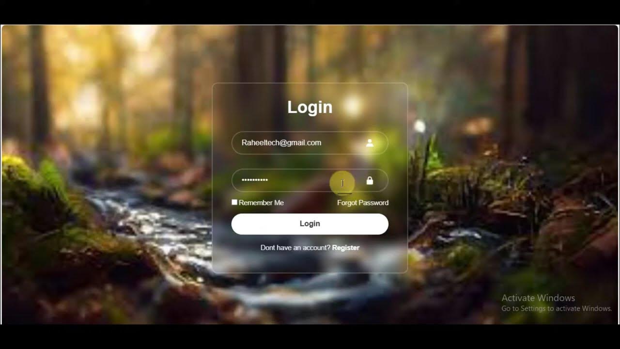 How To Create Modern Login Form In HTML and CSS | Make Sign In Form ...