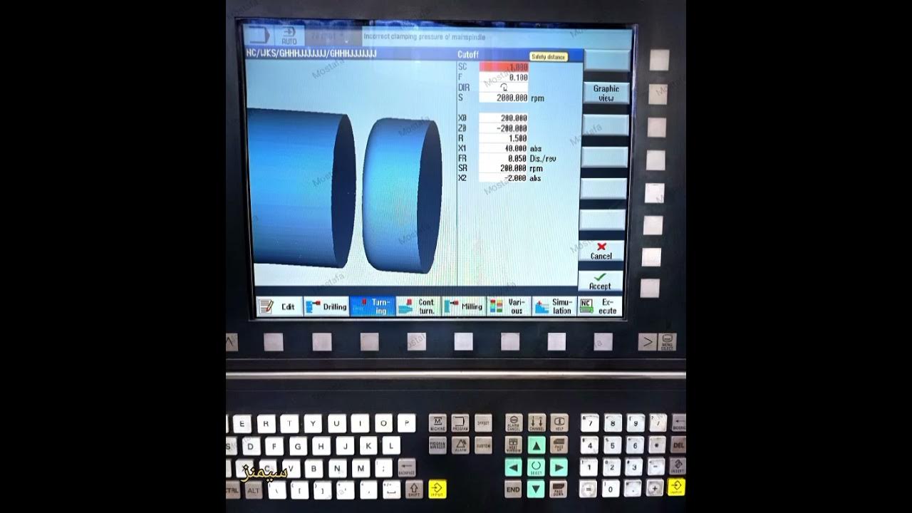 Explanation of programming and operating CNC lathe machines with control turning CNC machining ...
