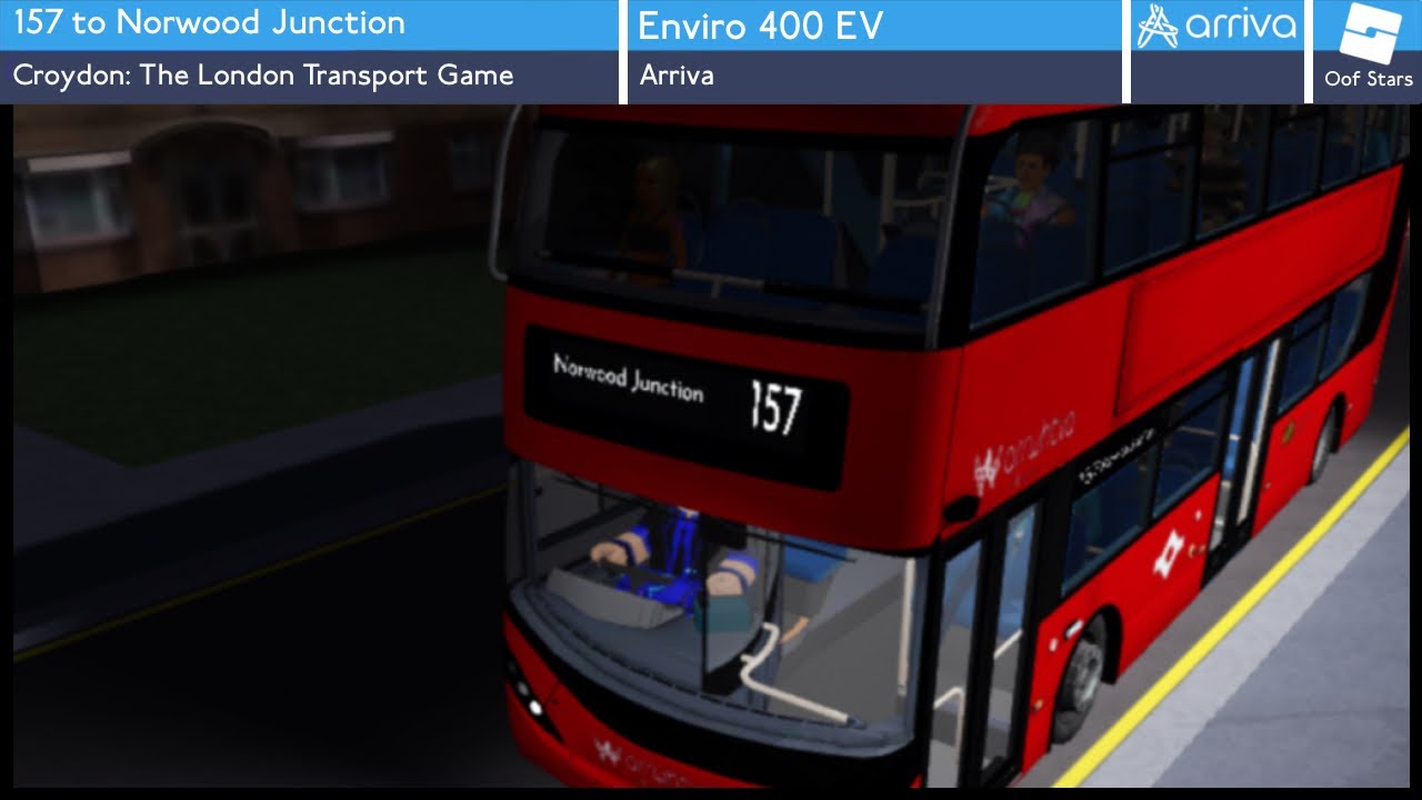 Croydon Roblox: The London Transport Game - 157 to Norwood Junction Bus ...
