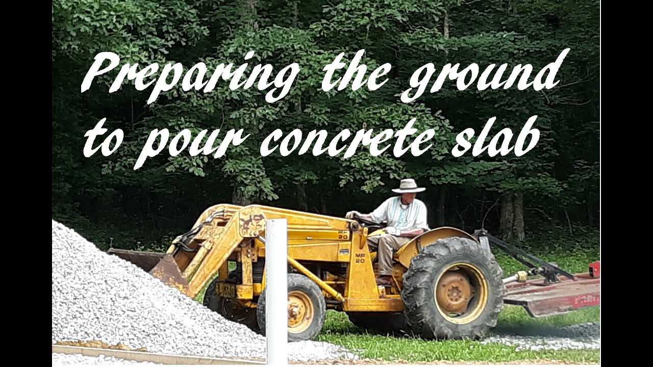 Ground Prep For Tiny Home Concrete Slab - YouTube