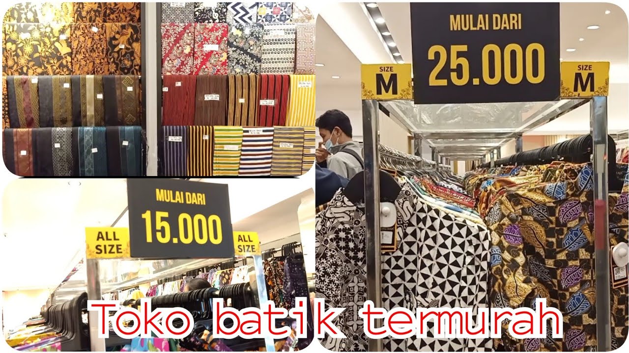 Toko benang raja surabaya daster batik harga lima belas ribu? - YouTube