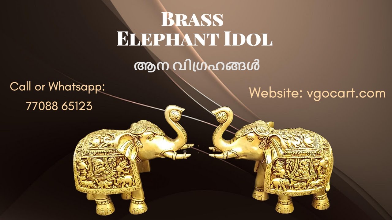 ആന വിഗ്രഹങ്ങൾ - Get Best Brass Elephant Idols For Pooja and Showpiece # ...