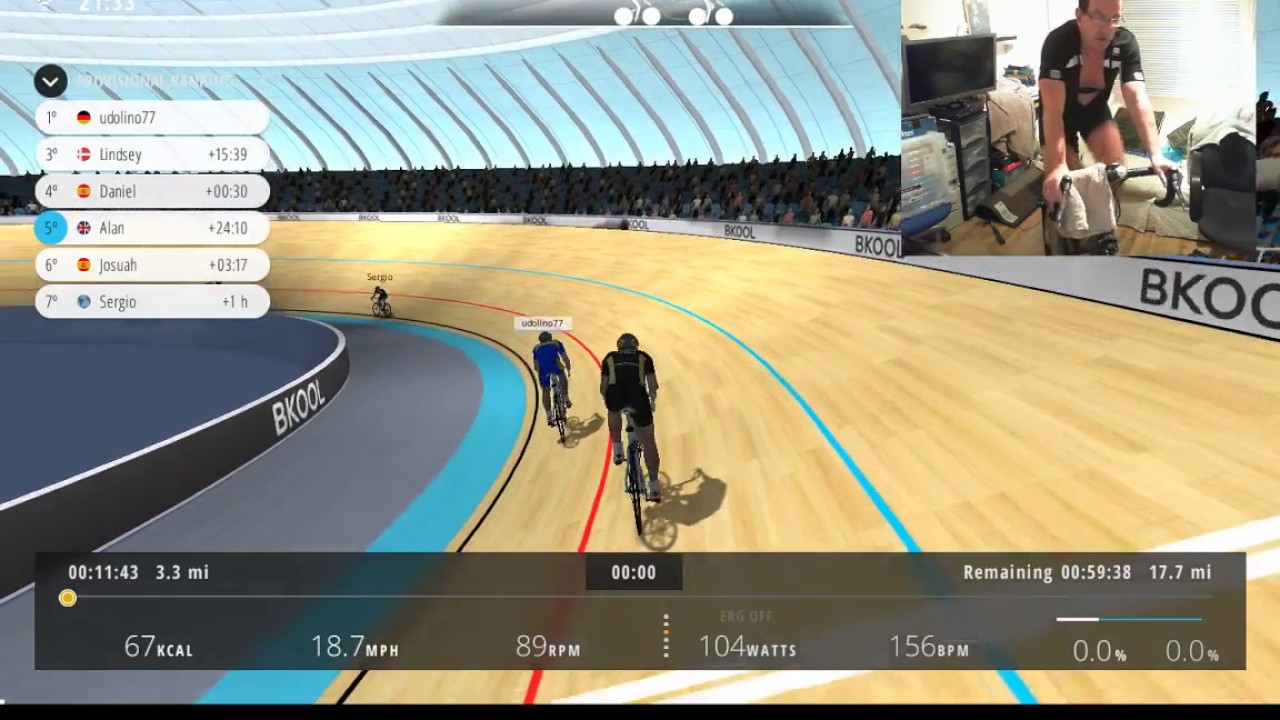 BKOOL Trainer - Velodrome Example Demo - YouTube