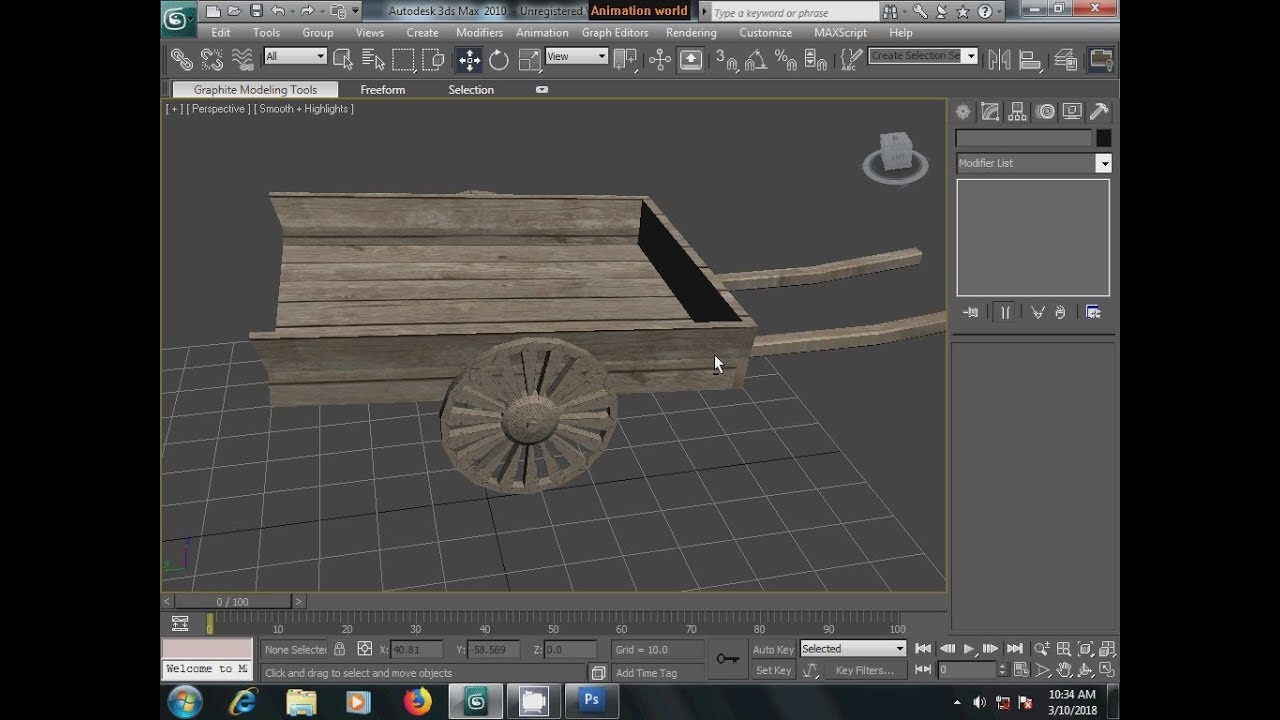 3Ds max cart texture (maping) tutorial - YouTube