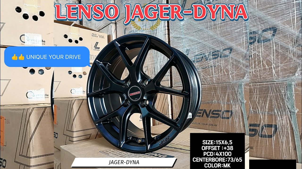 LENSO JAGER-DYNA SIZE:15X6.5 OFFSET:+38 PCD:4X100 CENTERBORE:73/65 ...
