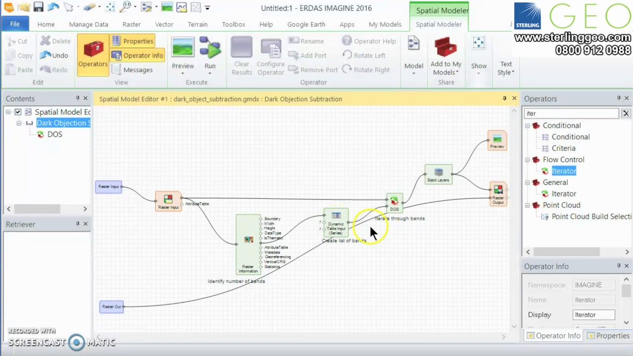 Two Minute Tip | Using the Iterator Operator in Spatial Modeler - YouTube