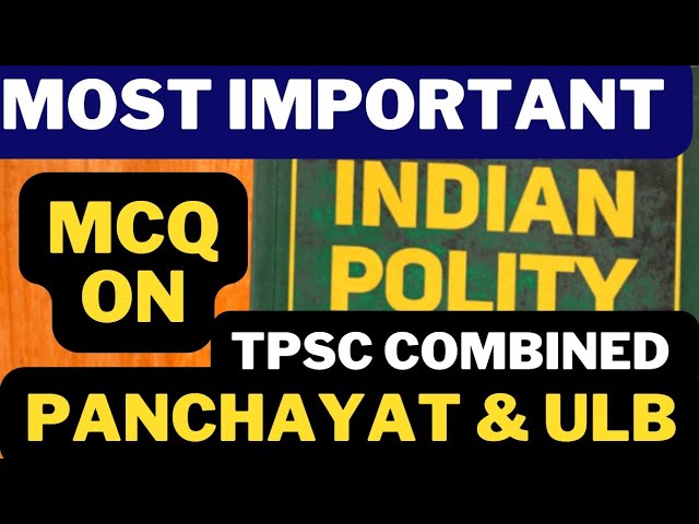 Tpsc India Logo Important Polity MCQ For TPSC Combined Exam 2022