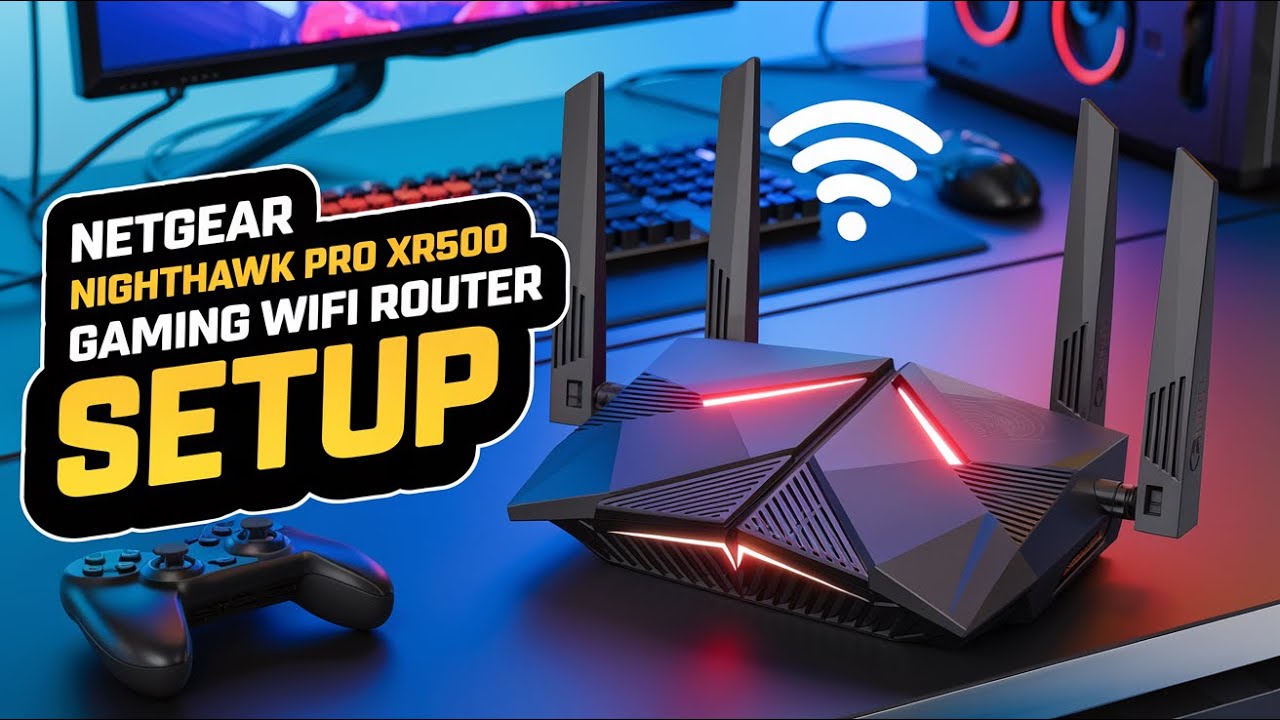 Netgear Nighthawk Pro XR500 Gaming WiFi Router setup - YouTube