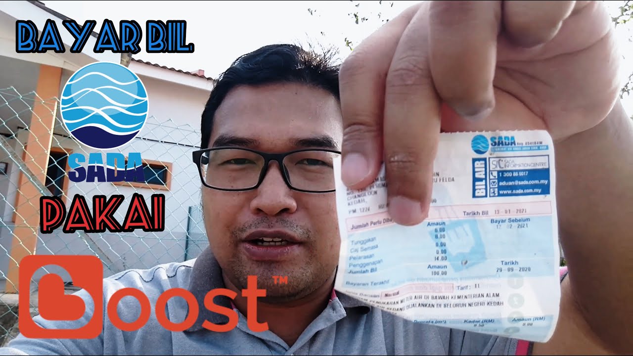 Bayar bill SADA pakai Boost e-wallet - YouTube