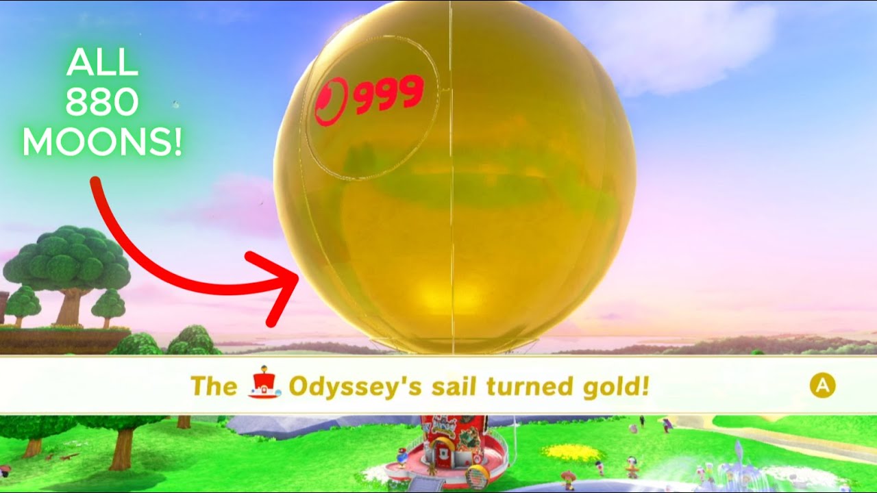 Completing the **Golden** Sail in Mario Odyssey! - YouTube
