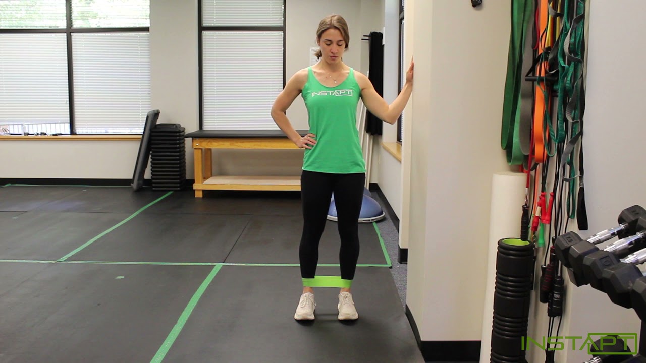 Standing Hip Abduction with Band - YouTube