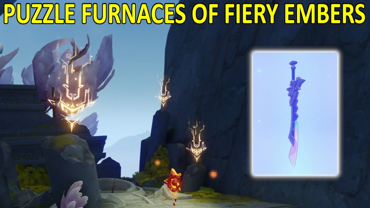 Semua 5 Lokasi Puzzle Furnaces of Fiery Embers [Gratis Pedang B4 ...