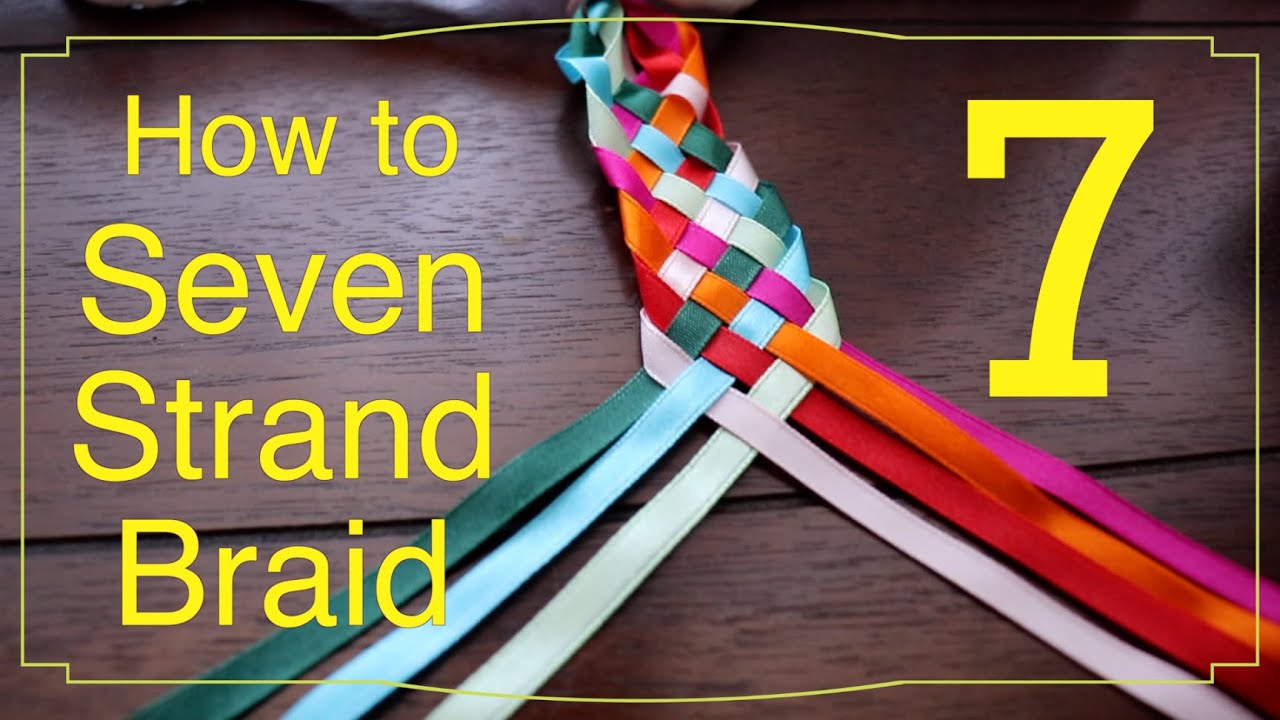 How to « 7 Strand Braid » for Hairstyles - YouTube