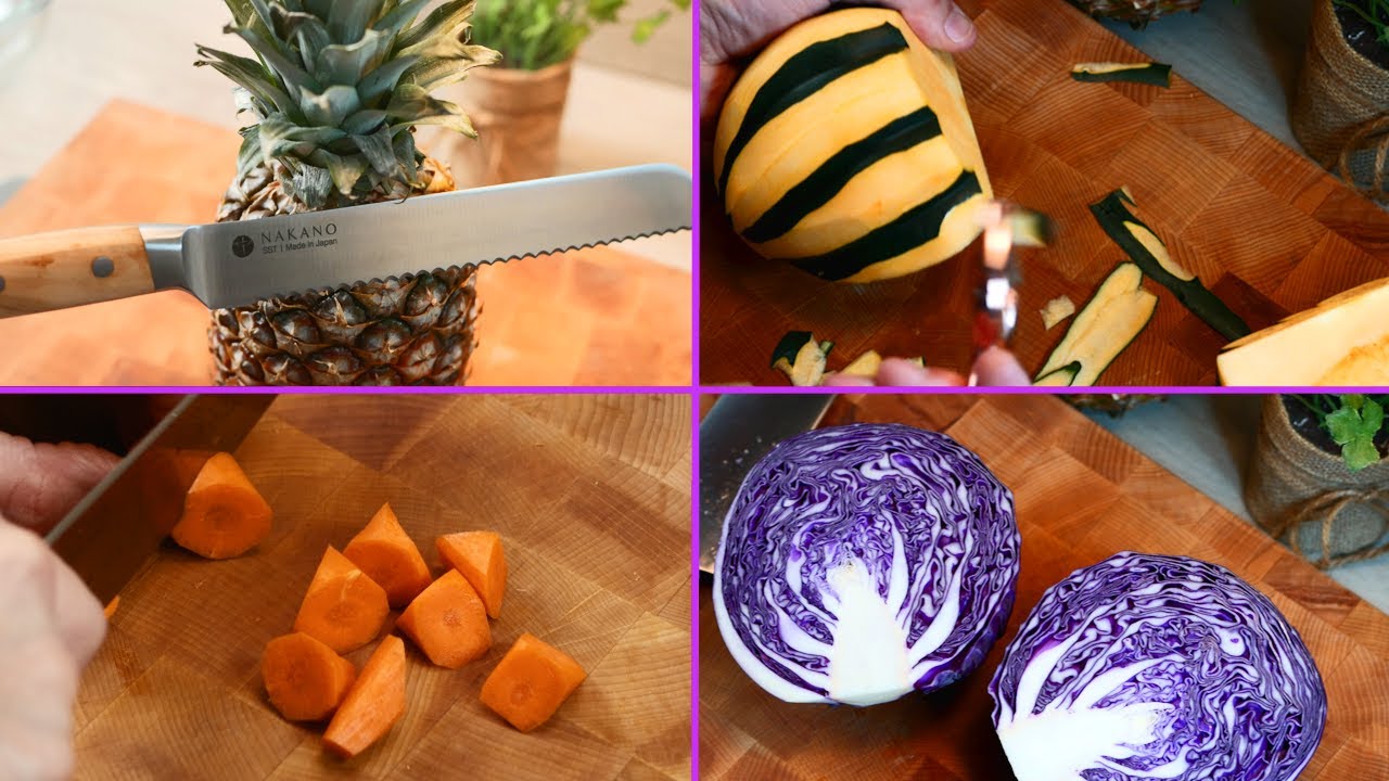 Cómo Picar las Frutas y Verduras Más Comunes - YouTube