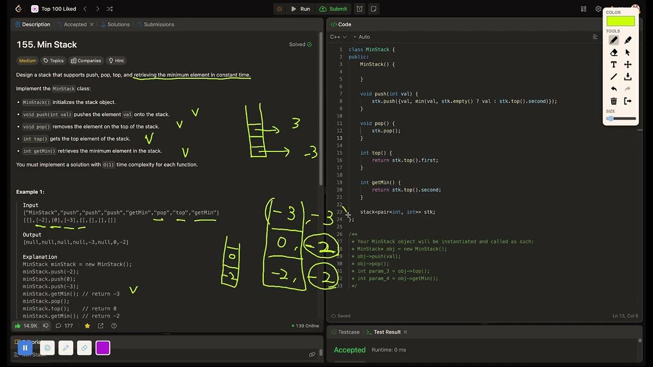 155 Min Stack - YouTube
