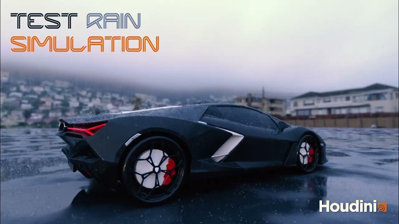 Houdini 3D Rain Simulation - YouTube