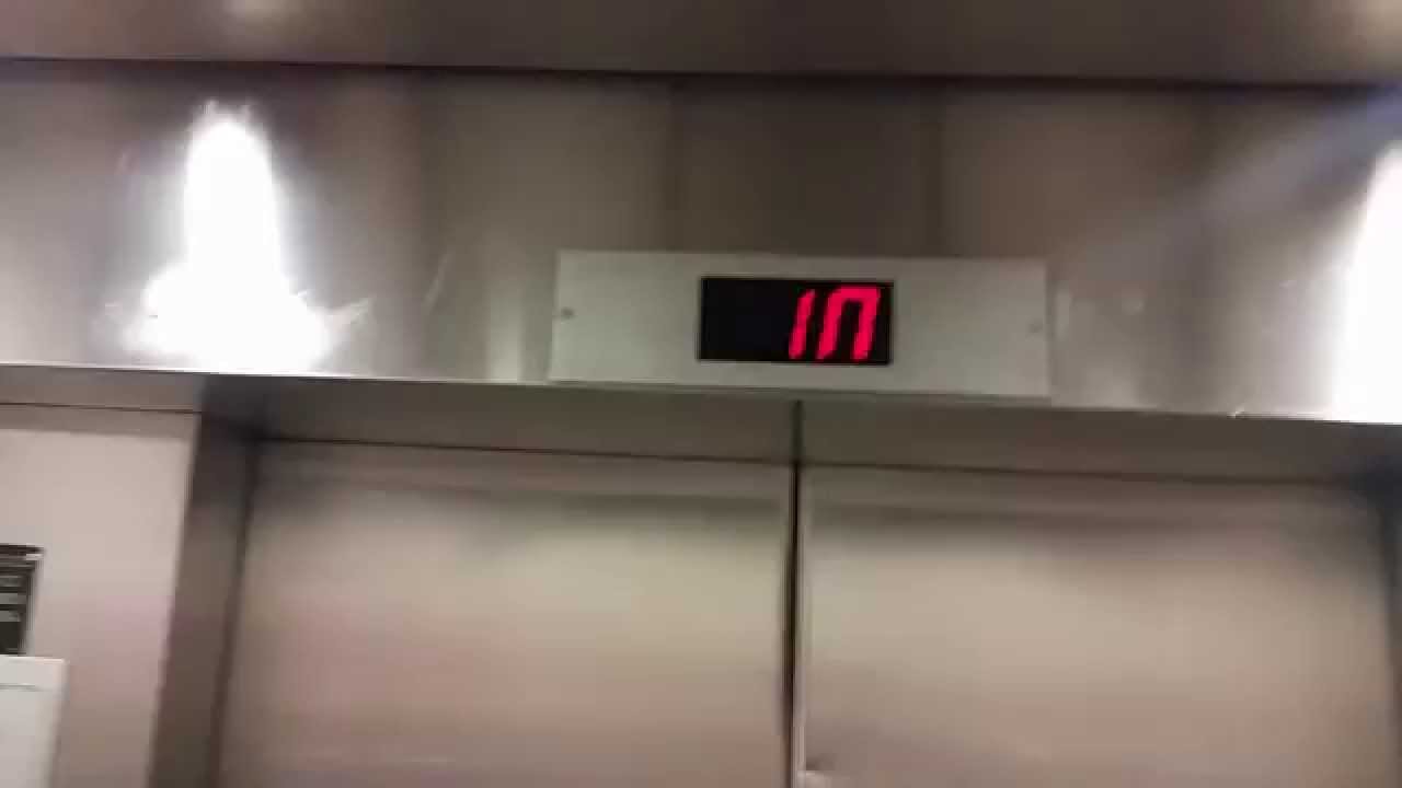 Schindler traction elevator @ Bat Yam Mall in Bat Yam - YouTube