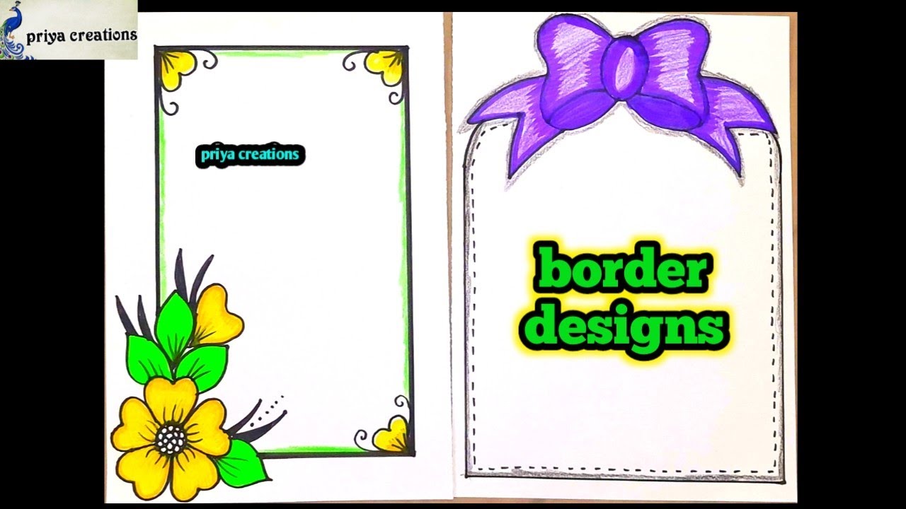 Beautiful Border Designs/Border design for project/Project work designs ...