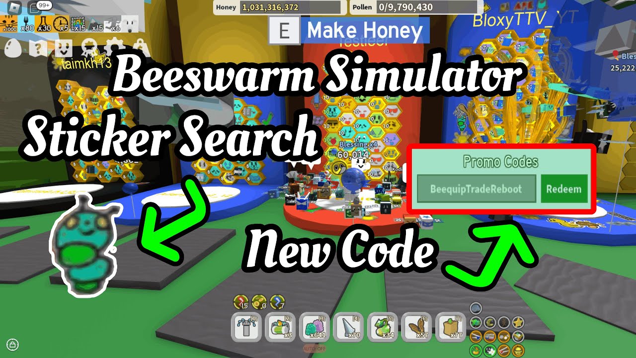 NEW CODE Searching For Stickers In Beeswarm Simulator ROBLOX YouTube new-code-searching-for-stickers-in-beeswarm-simulator-roblox-youtube