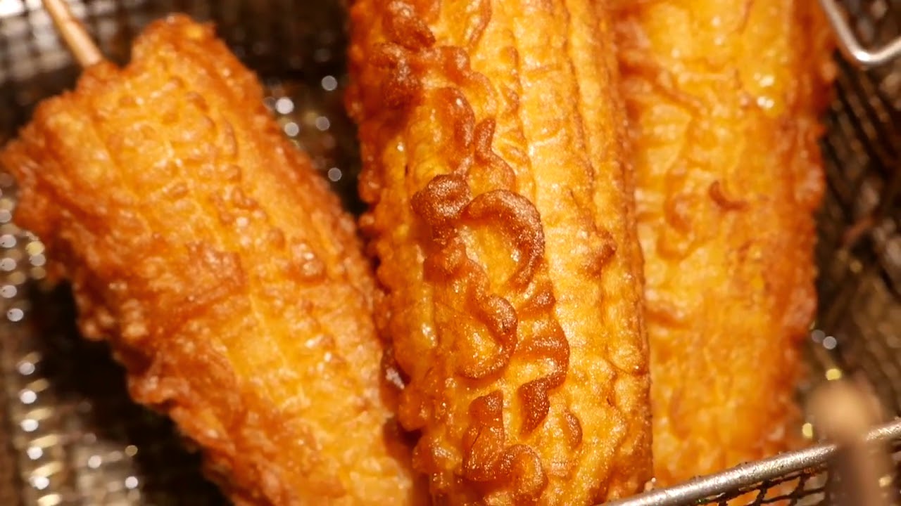 China Street Food Fried Corn On The Cob Nanning - YouTube