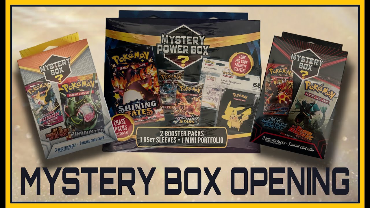Pokémon cards Mystery Box opening! Searching for vintage packs and ...