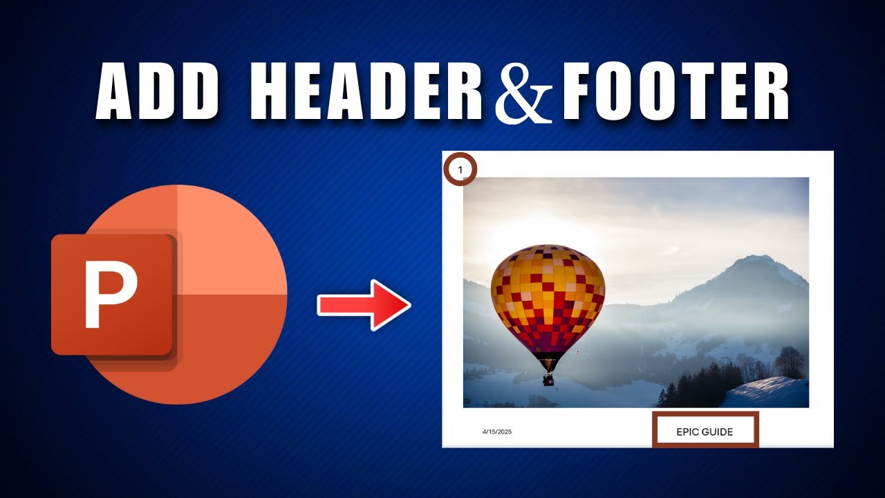 How To Add Headers And Footers In PowerPoint 2026 - YouTube