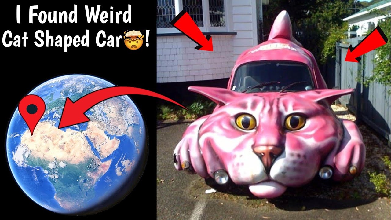 🤯 I Found Weird Cat Shaped Car in Real Life On Google Earth and Google ...
