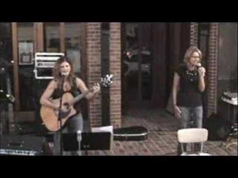 Jennifer Chadwell and Kathy ~ Ministering in Marketplace - YouTube