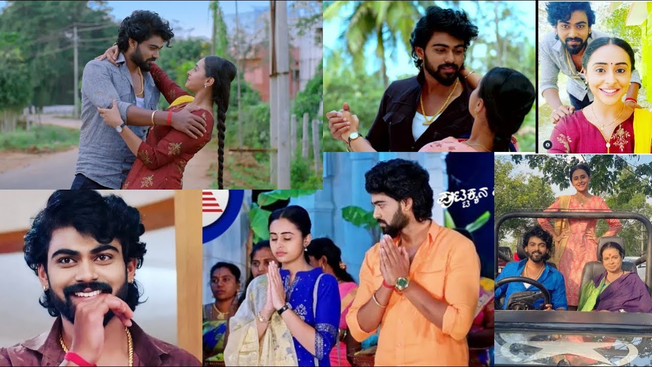 Puttakkana Makkalu Serial actress sneha and kanti photo shoot posses ...