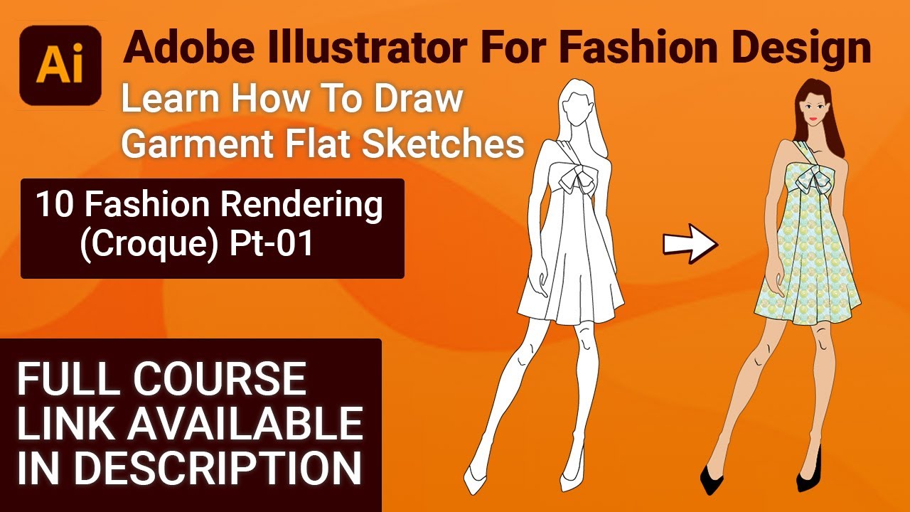 Drawing Croquis Pt01 Adobe Illustrator For Fashion Design 10 Youtube