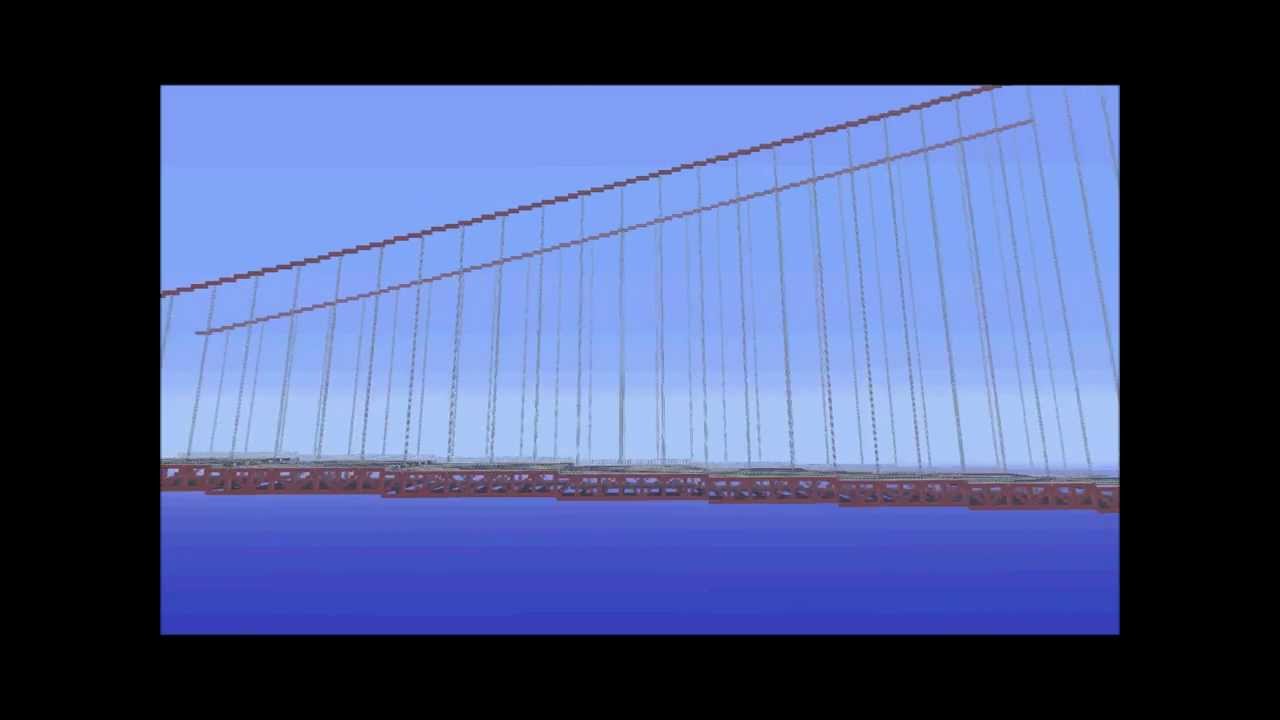 Minecraft Golden Gate Bridge Tutorial