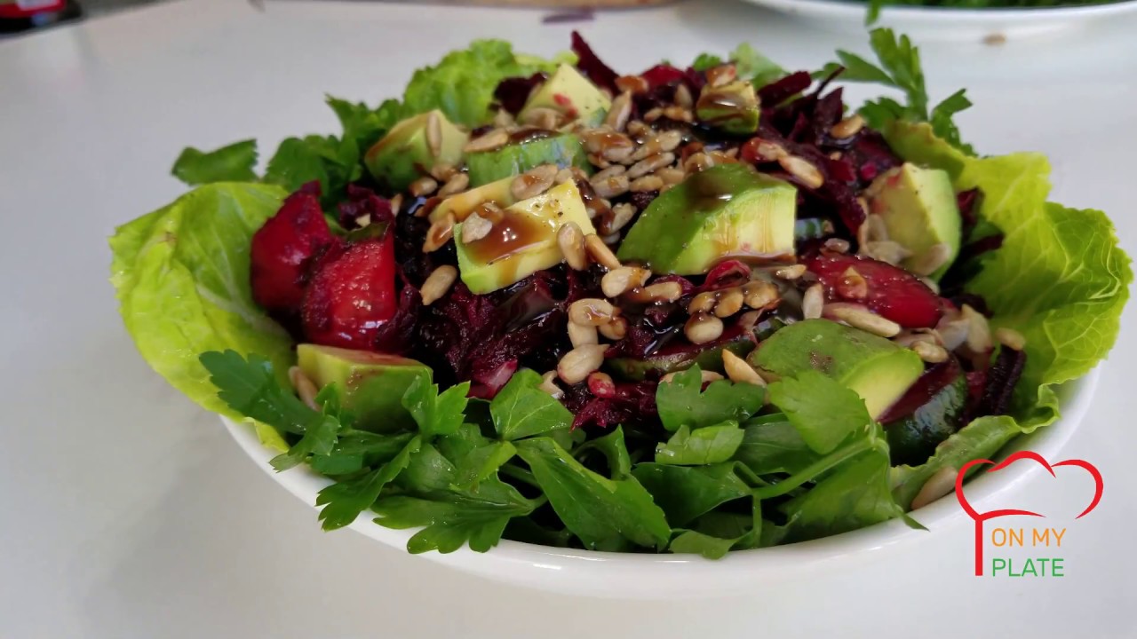 How to make an avocado and beetroot salad - YouTube