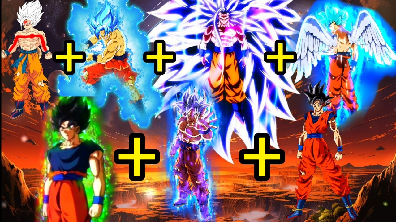 Omni God Goku+SSB Universal Goku+SS♾️ Goku+SG+GSG+MUI Goku+TUI Goku ...