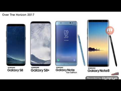 Samsung galaxy s8 vs note 8 note fe over the horizon - YouTube