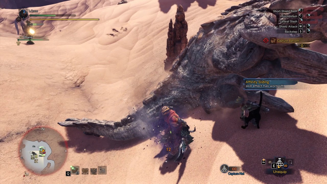 Low Rank Barroth Hunt w/ Sword And Shield | Monster Hunter World ...