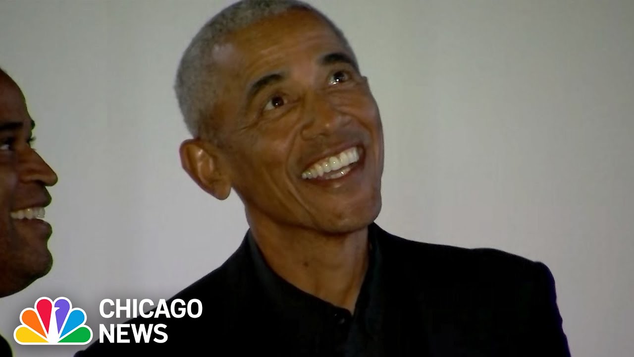 Watch: Former President Barack Obama in Chicago to check in on Obama ...