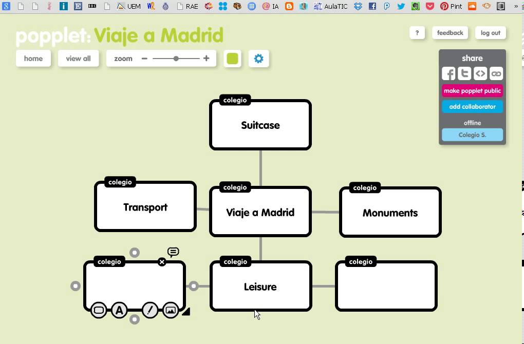 Tutorial popplet I. Trabajo colaborativo. - YouTube