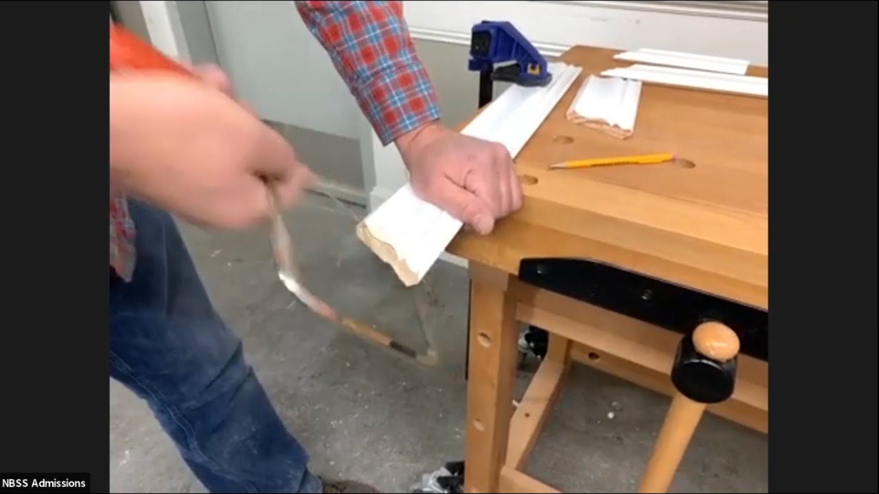 Carpentry Demo: Crown Moulding Coping By Hand - YouTube