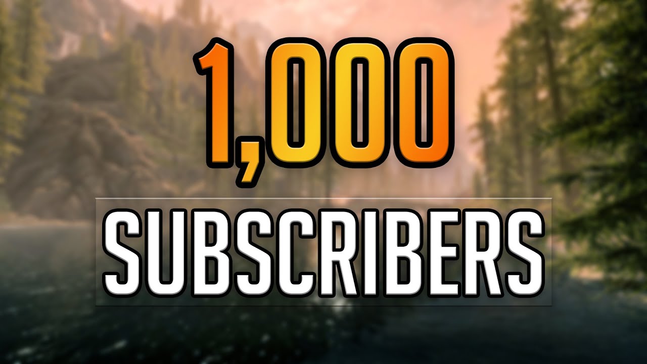 1,000 Subscribers - YouTube
