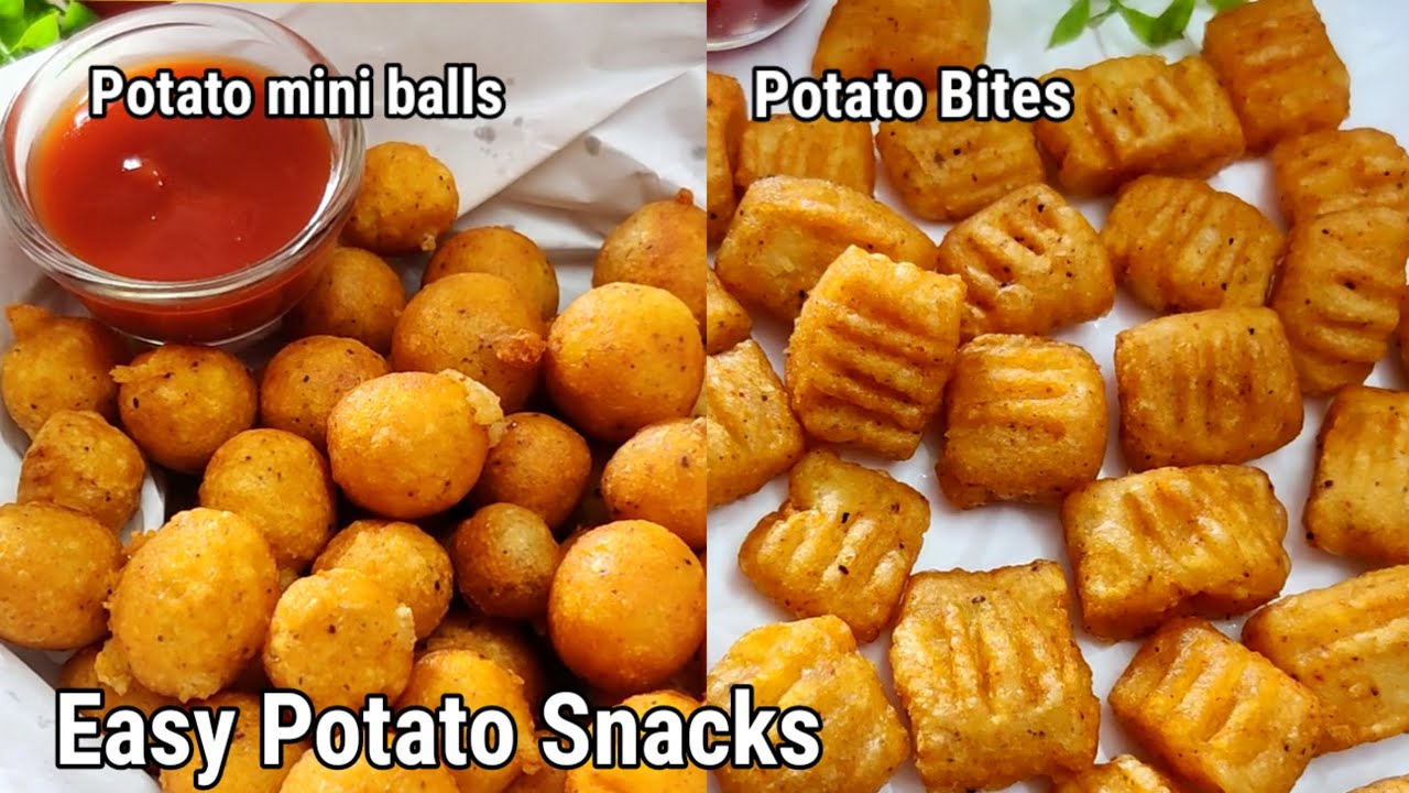 Easy Potato Snacks/ Potato Mini Balls/ Potato Bites - YouTube