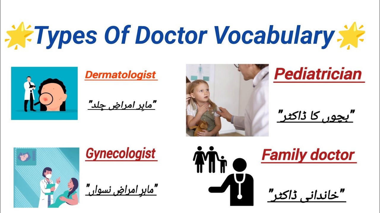 Types Of Doctor Names In English - YouTube