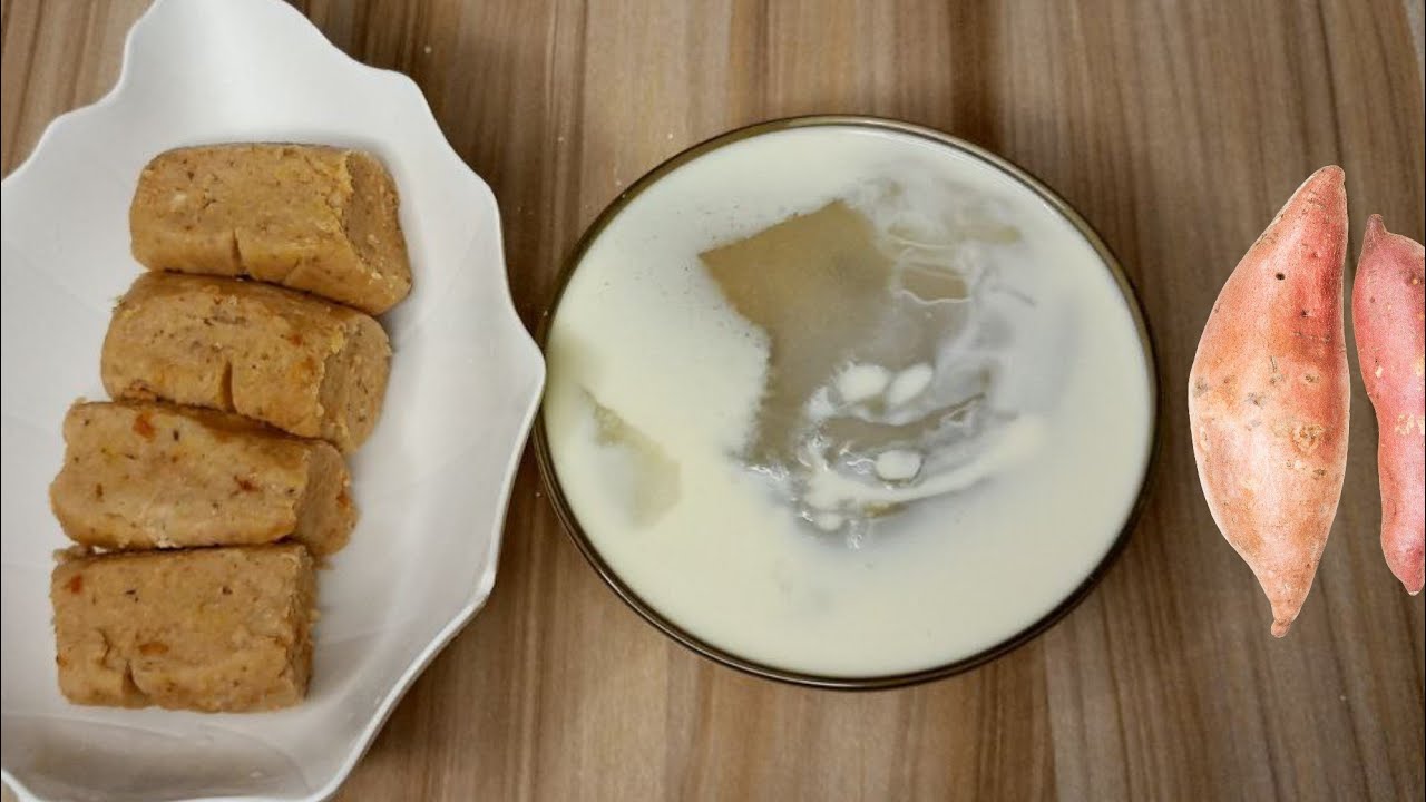 how to make pap (akamu) from potato starch - YouTube