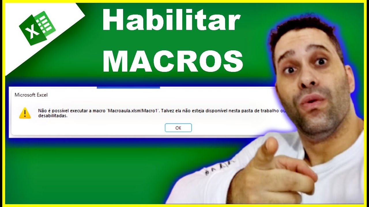 Ao Utilizar A Macro Exibe O Erro Não É Possível Executar A Macro Conclusao