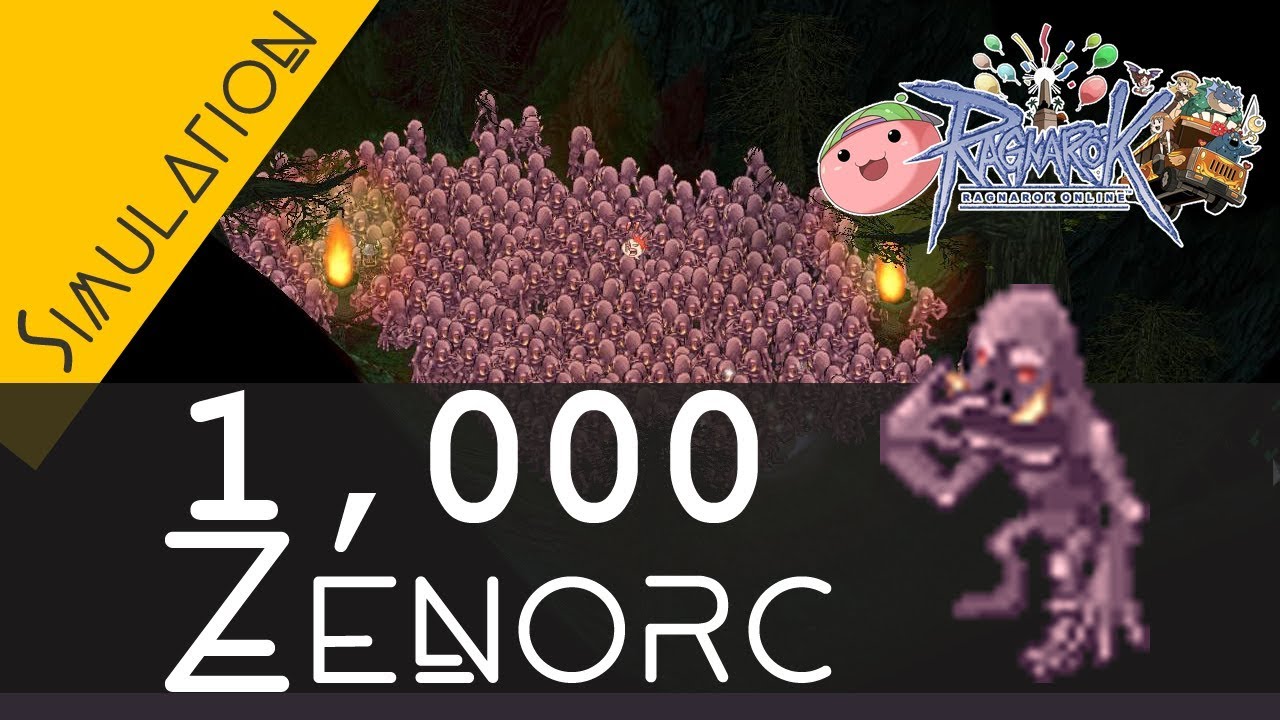 [Ragnarok Online] Simulation 1,000 ZENORC Farming zeny - YouTube